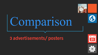 comparing 3 adverts at emaze Presentation