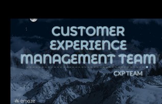 CUSTOMER EXPERIENCE MANAGEMENT TEAM at emaze Presentation