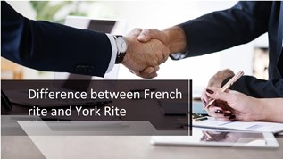 Difference between French rite and York Rite at emaze Presentation