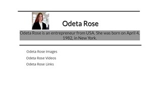 Odeta Rose at emaze Website