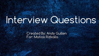 Interview at emaze Presentation