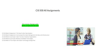 CIS 500 Believe Possibilities snaptutorial.com at emaze Presentation