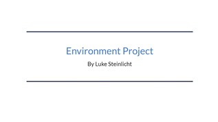 Environment Project at emaze Presentation