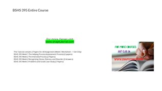 BSHS 395 Effective Communication snaptutorial.com at emaze Presentation