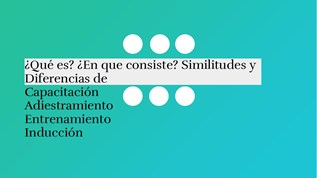 ¿Qué es? ¿En que consiste? Similitudes y Diferencias at emaze Presentation