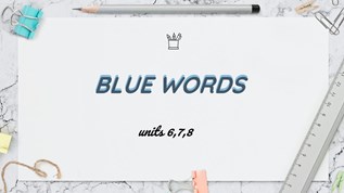BLUE WORDS at emaze Presentation