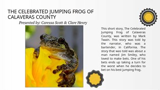 The celebrated jumping frog of calaveras county at emaze Presentation