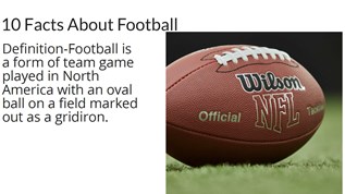 10 Facts About Football at emaze Presentation