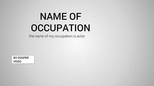 actor occupation at emaze Presentation