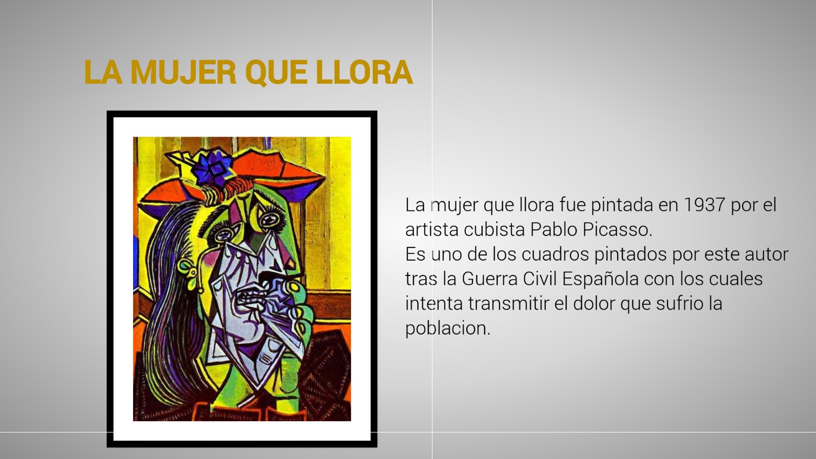 La mujer que llora at emaze Presentation