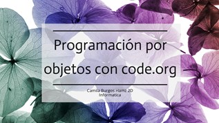 Programación por objetos con code.org at emaze E-Card