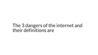 Internet Dangers at emaze Presentation