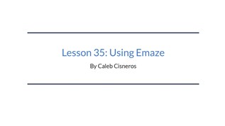Lesson 35: Using Emaze at emaze Presentation
