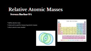 Relative Atomic Masses at emaze Presentation