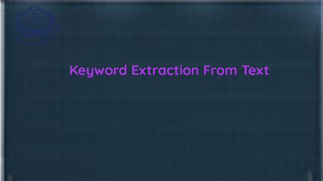 Key word Extraction from text at emaze Presentation