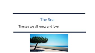 The Sea at emaze Presentation