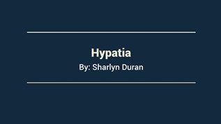 Hypatia at emaze Presentation