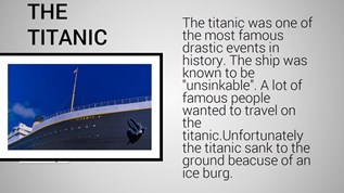 the titanic at emaze Presentation