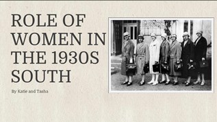 role of Women in the 1930s south at emaze Presentation