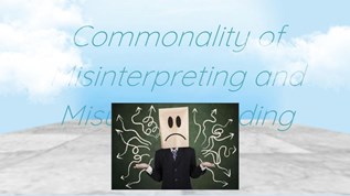 Commonality of Misinterpreting and Misunderstanding at emaze Presentation