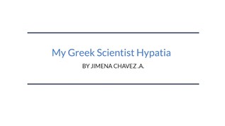 My Greek Scientist Hypatia at emaze Presentation