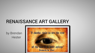 Renaissance Art Gallery at emaze Presentation