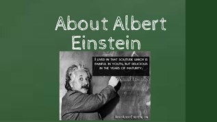About Albert Einstein at emaze Presentation