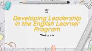 Developing Leadership in the English at emaze Presentation