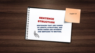 Sentence Structure at emaze Presentation
