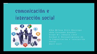 comunicación e interaccion social at emaze Presentation