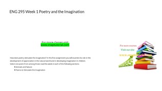 ENG 295 Enhance teaching snaptutorial.com at emaze Presentation