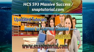HCS 593 Massive Success snaptutorial.com at emaze Presentation