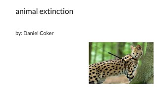 animal extinction at emaze Presentation