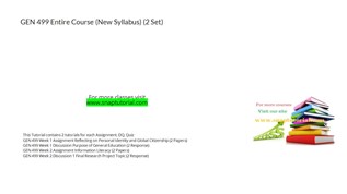 GEN 499 Enhance teaching snaptutorial.com at emaze Presentation