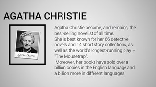 AGATHA CHRISTIE at emaze Presentation