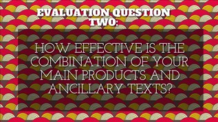 EVALUATION QUESTION TWO at emaze Presentation