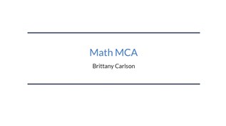 Math MCA at emaze Presentation