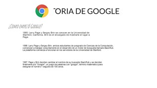 HISTORIA DE GOOGLE at emaze Presentation