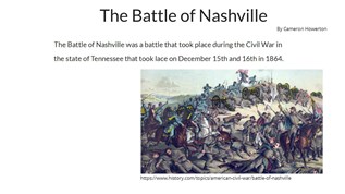 The Battle of Nashville at emaze Presentation
