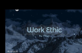Work Ethic at emaze Presentation