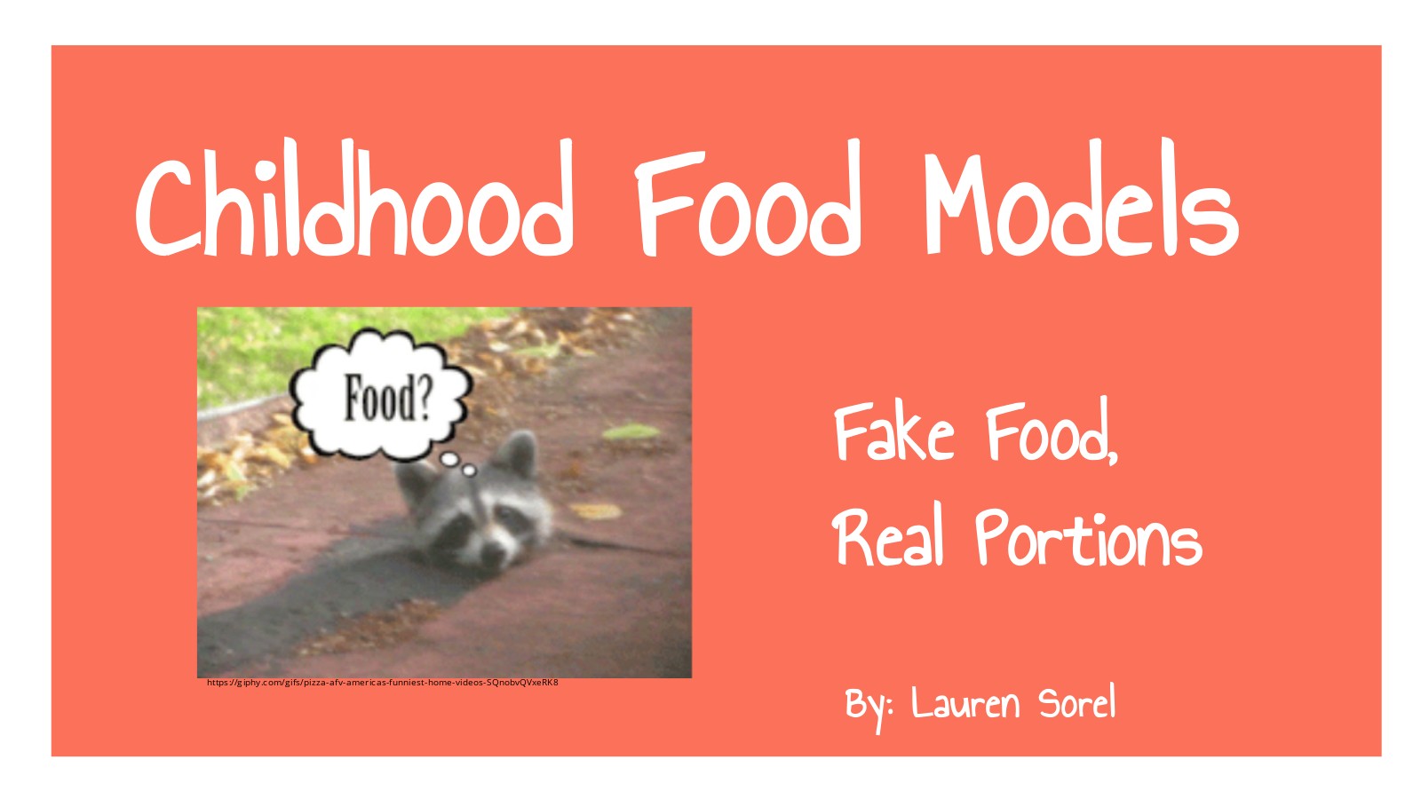 Childhood Food Models at emaze Presentation