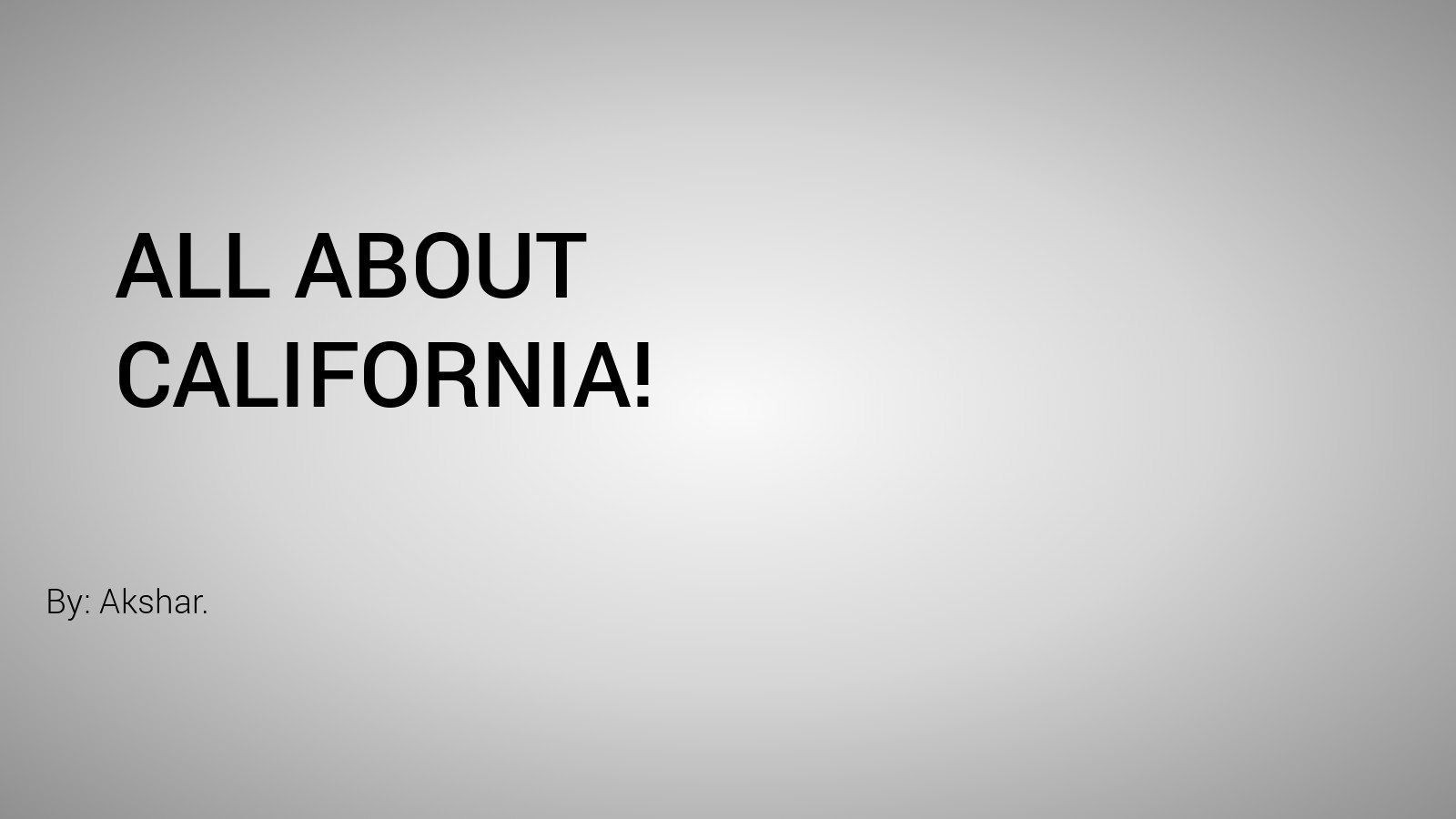 All About California! at emaze Presentation