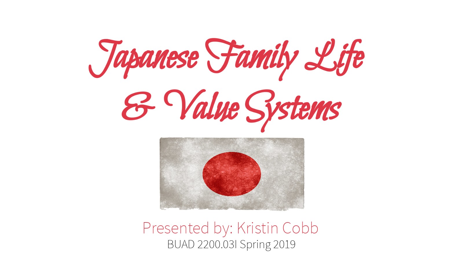 Japanese Family Life & Value Systems at emaze Presentation