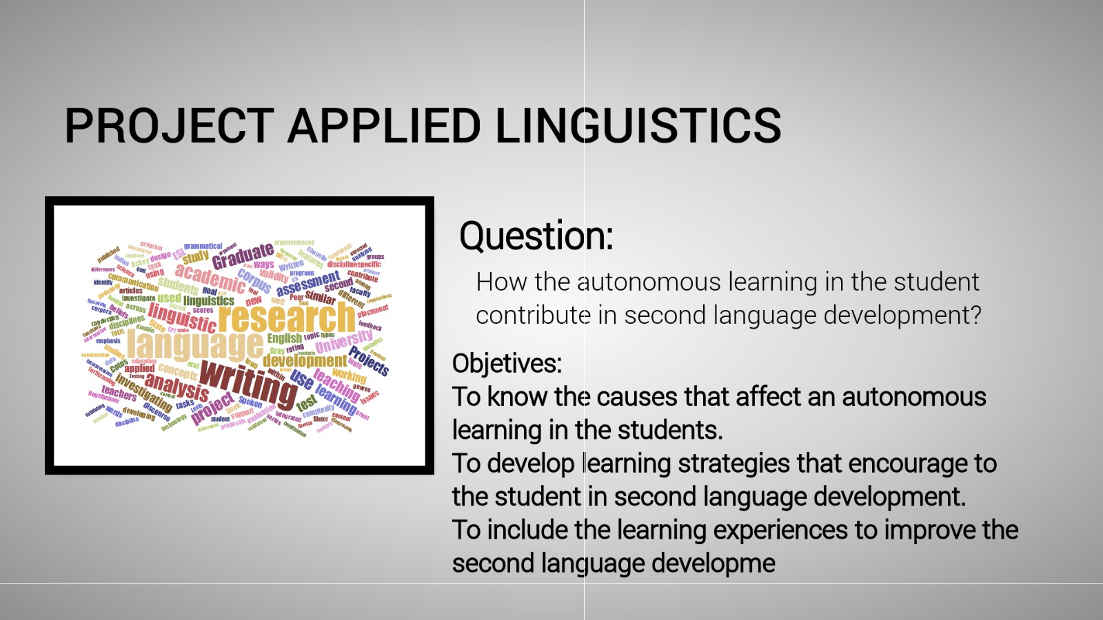 Project applied linguistics at emaze Presentation