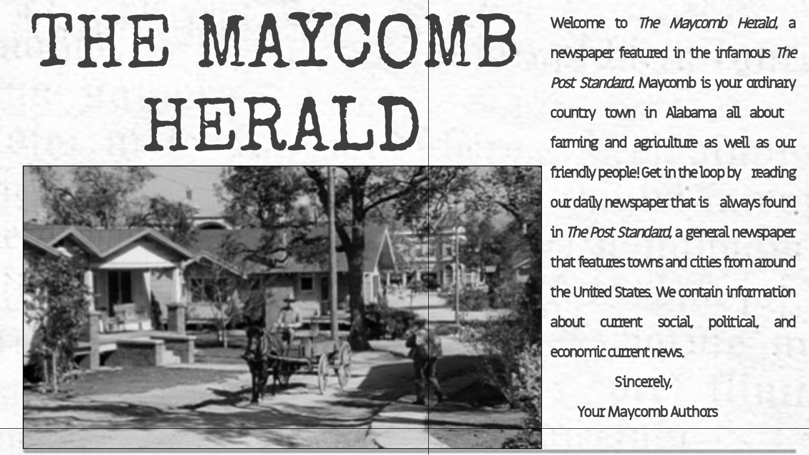 The Maycomb Herald at emaze Presentation