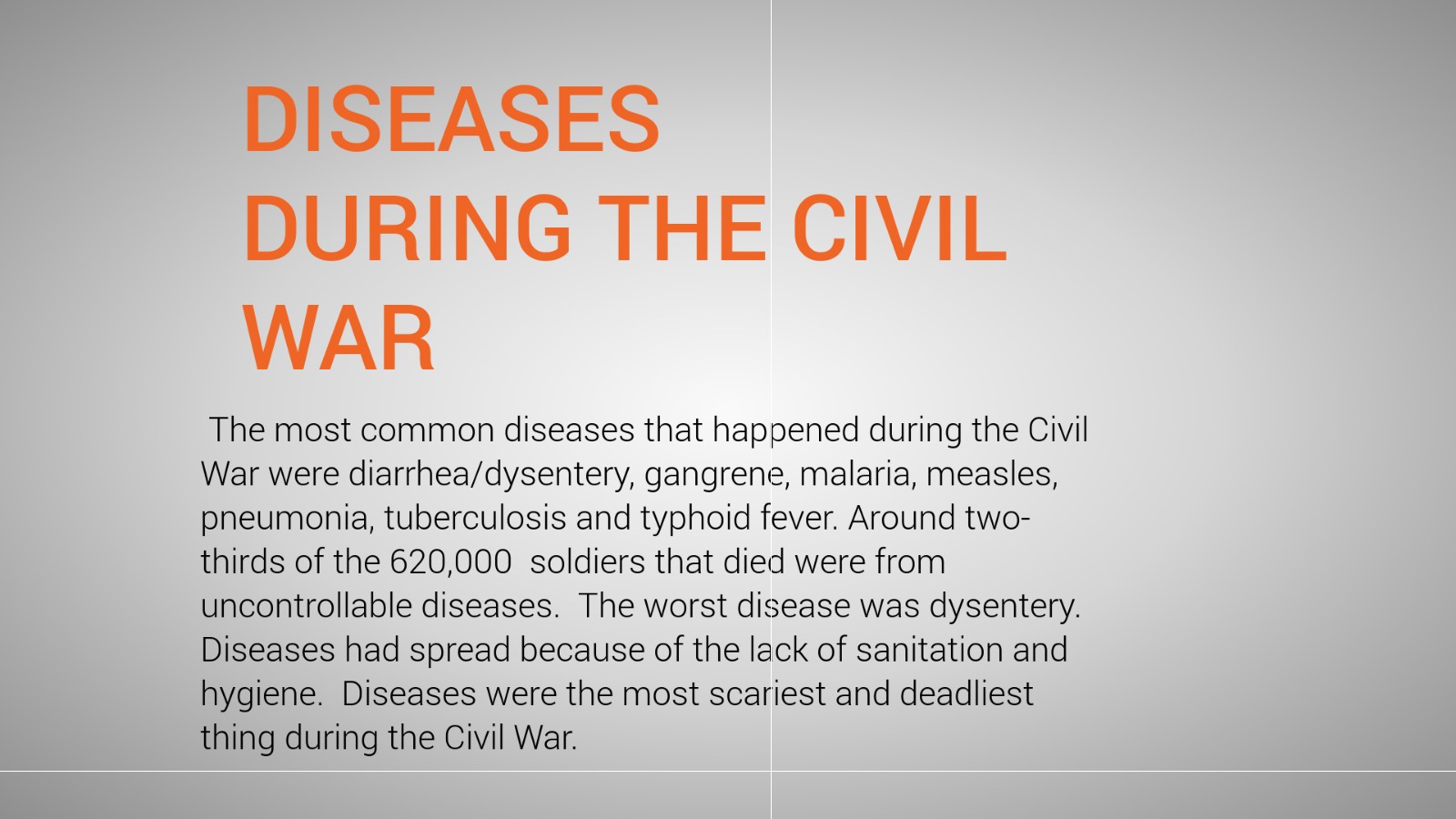Civil War Diseases at emaze Presentation
