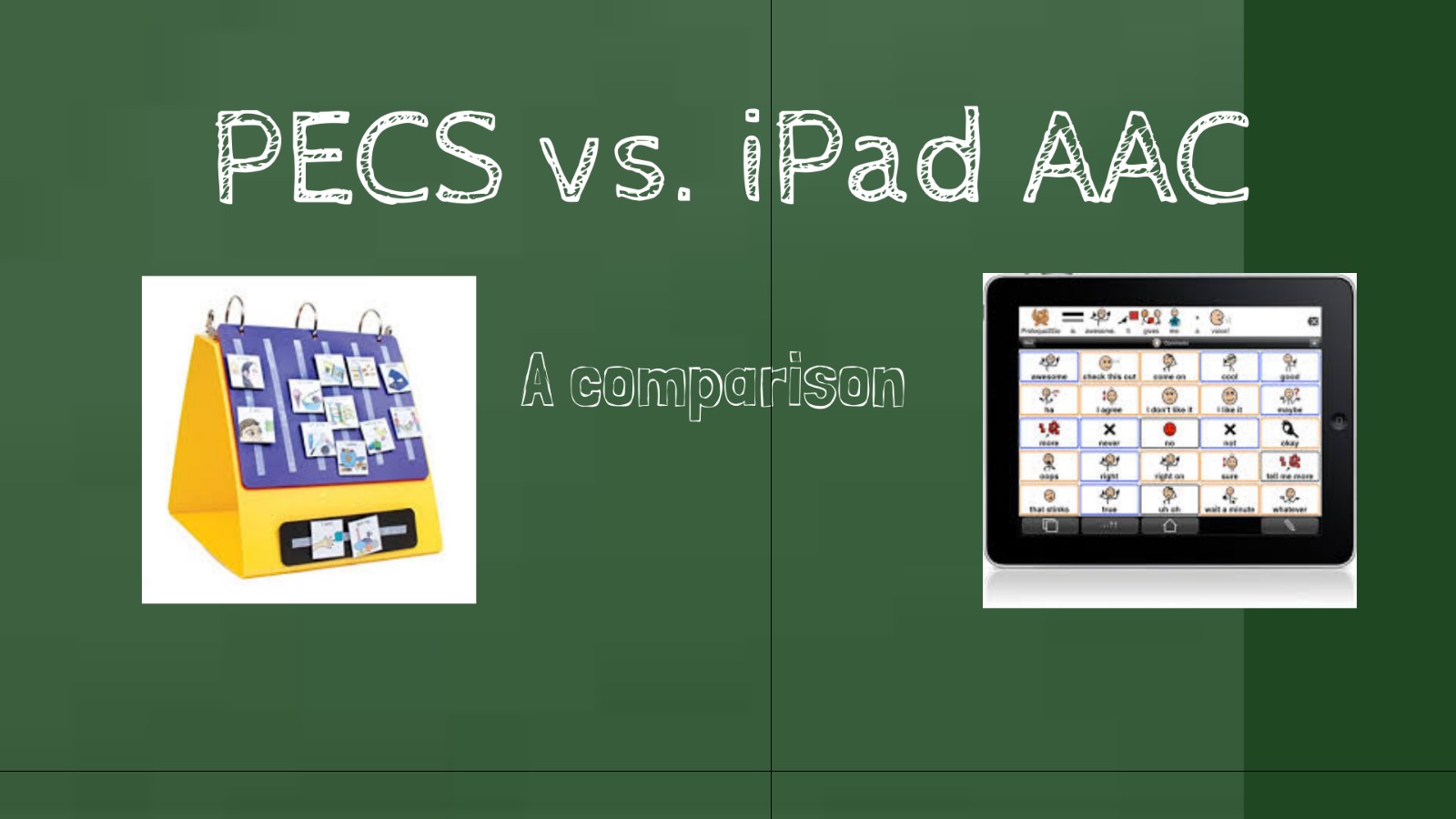 PECS vs. iPad AAC at emaze Presentation