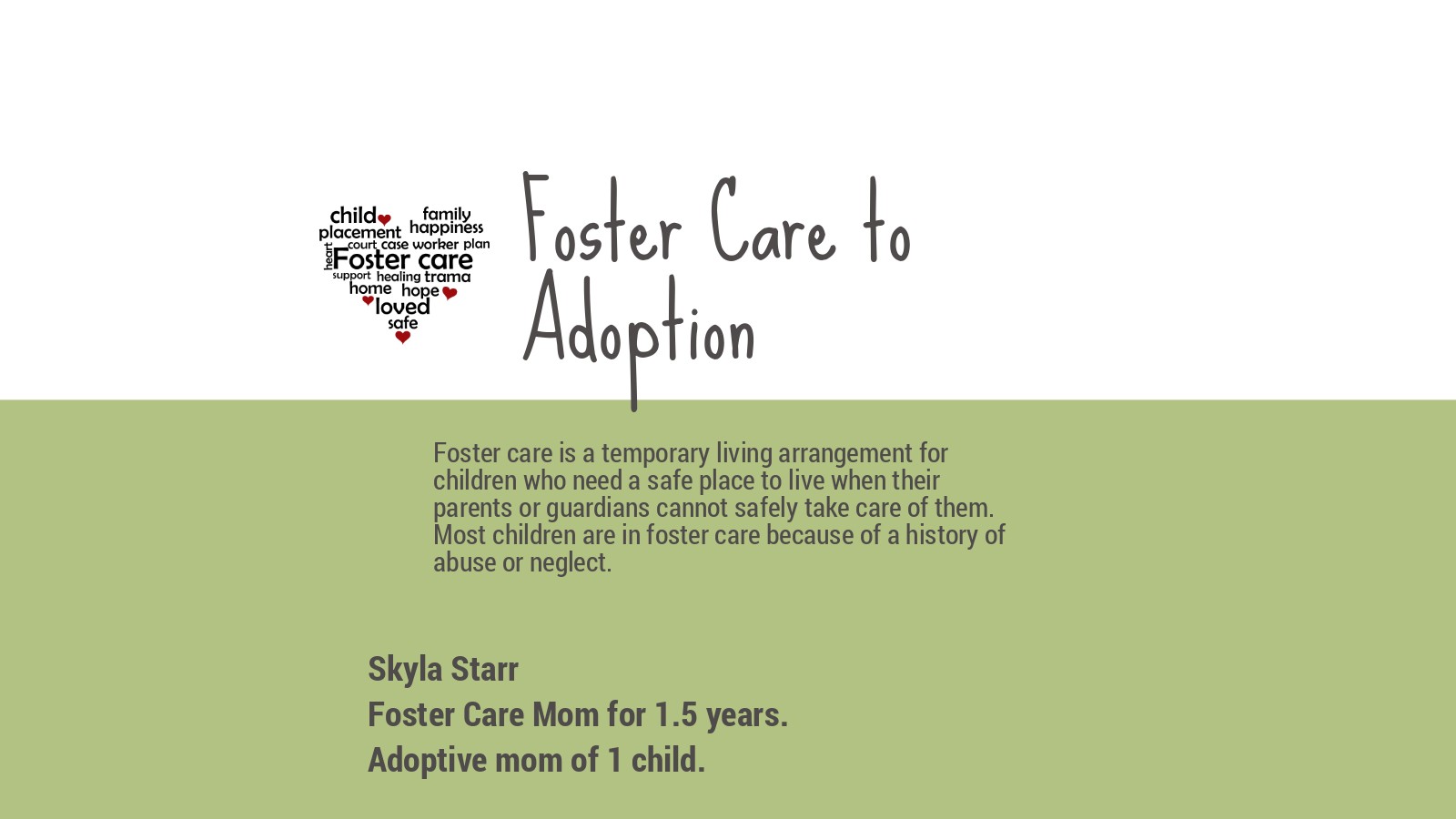 Foster Care to Adoption at emaze Presentation