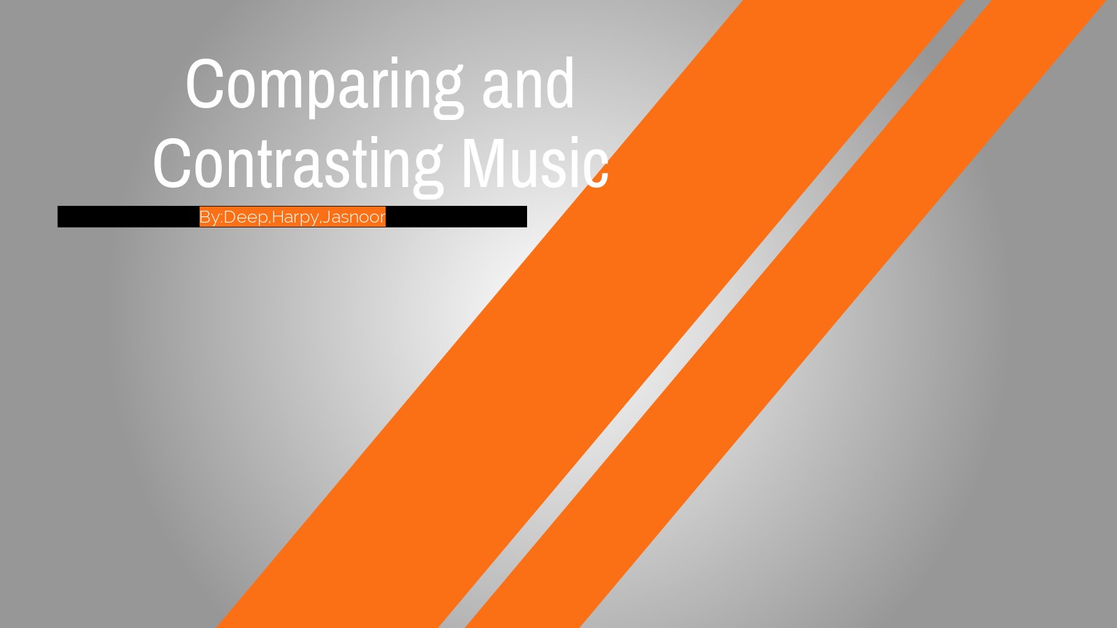 Comparing and Contrasting Music at emaze Presentation