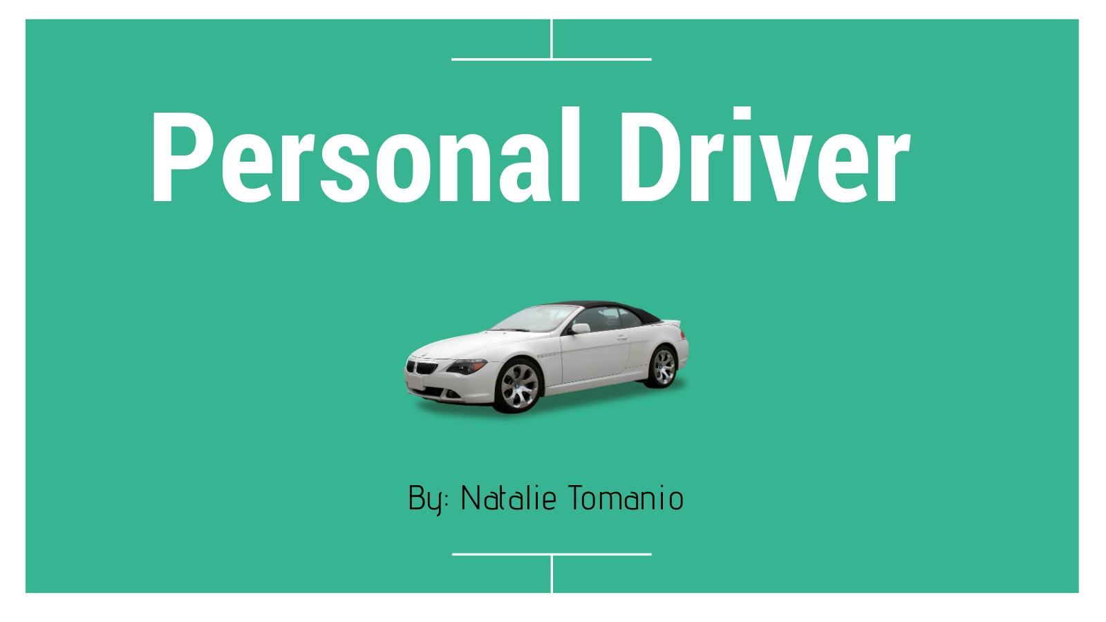 Personal Driver Presentation at emaze Presentation